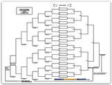 32 Team Double Elimination Seeded Tournament Bracket – Reusable ...