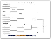 Double Elimination Blind Draw Tournament Brackets – Reusable Tournament ...